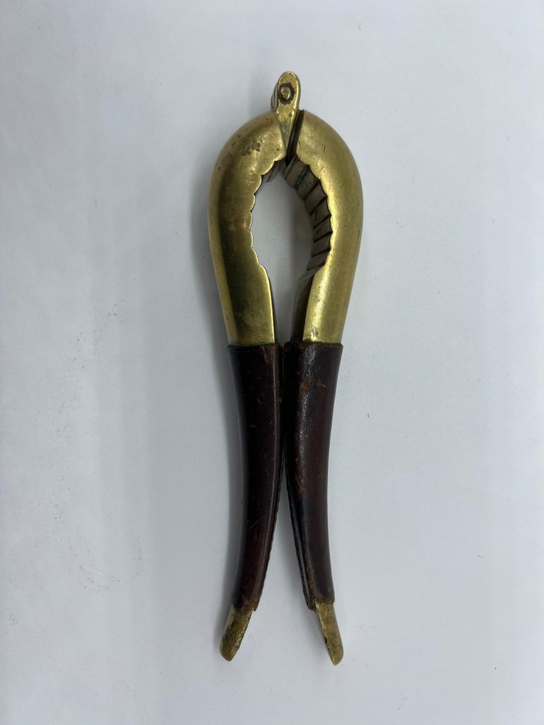 Auböck Brass and Leather Nutcracker, 1950 Austria For Sale at 1stDibs