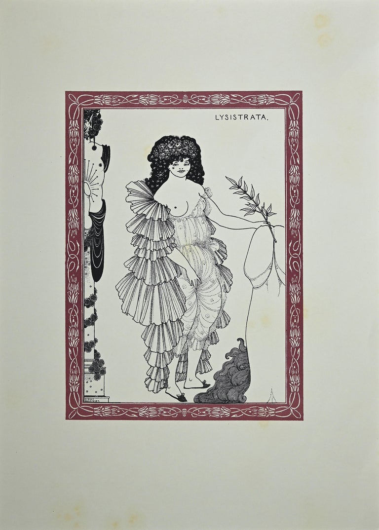 Lysistrata - Original Lithograph after Aubrey Beardsley - 1970 at 1stDibs | lysistrata beardsley
