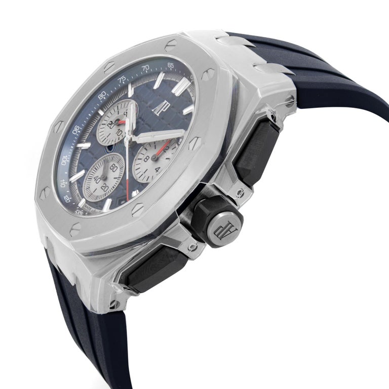 Audemars Piaget Royal Oak Offshore Titanium Blue Dial Watch 26420TI.OO ...