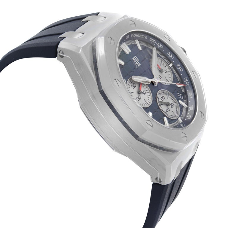 Audemars Piaget Royal Oak Offshore Titanium Blue Dial Watch 26420TI.OO ...