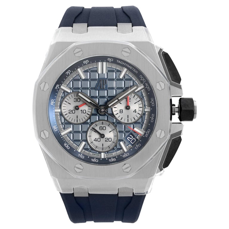 Audemars Piaget Royal Oak Offshore Titanium Blue Dial Watch 26420TI.OO ...