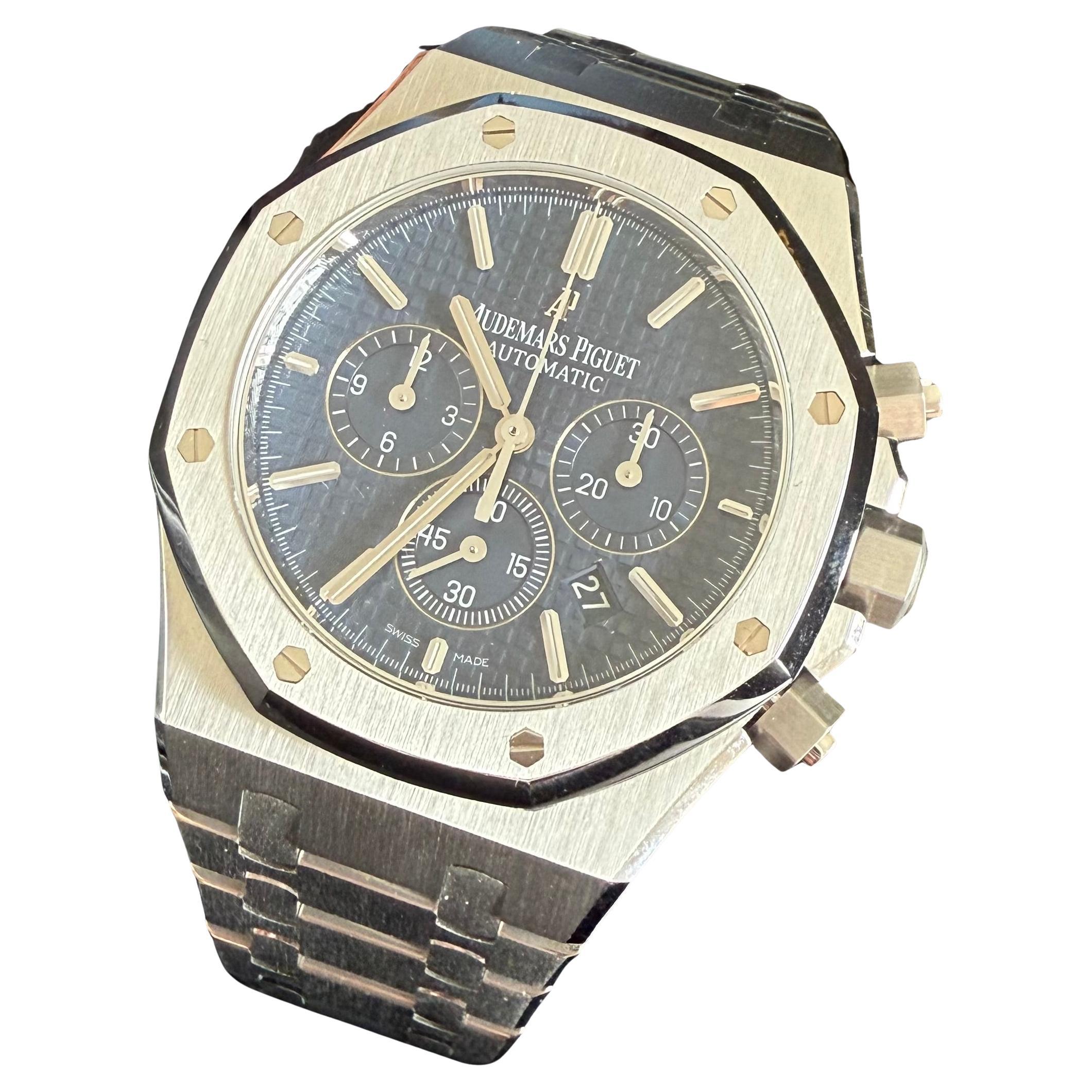 Audemars Piguet Royal Oak Blue Dial Steel Mens Watch 15000ST For Sale ...