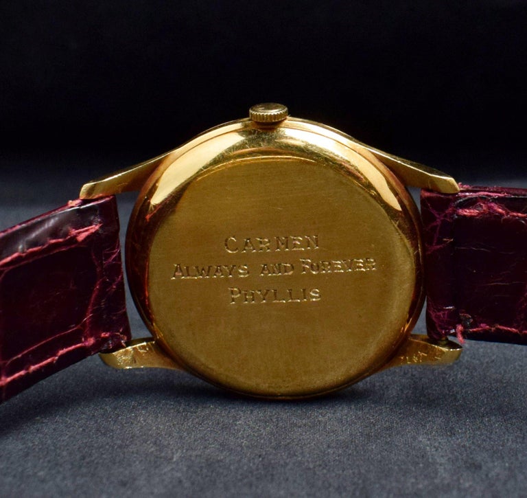 Audemars Piguet AP Cartier 18K Yellow Gold Manual Wind Dress Watch 1960 ...