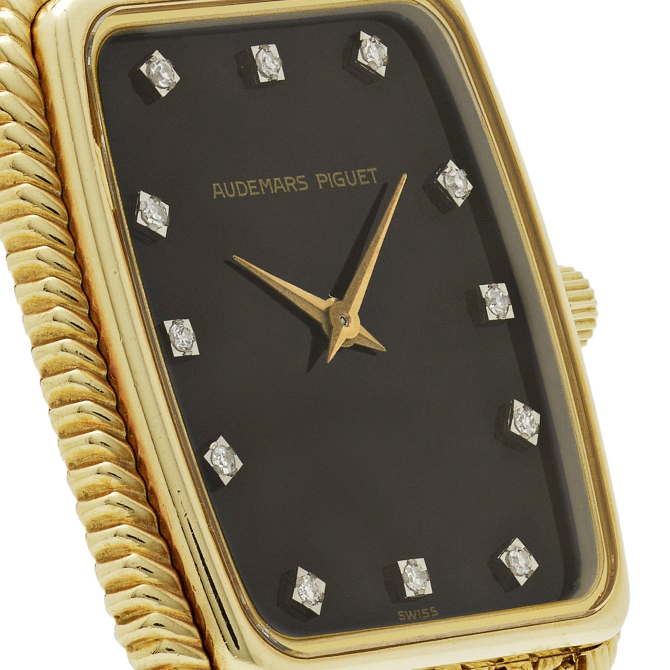 Audemars Piguet Cobra Vintage Yellow Gold Black Onyx Diamond Dial For ...