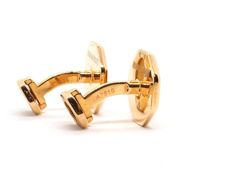 Audemars Piguet Cufflinks 18 Karats Yellow Gold For Sale at 1stDibs
