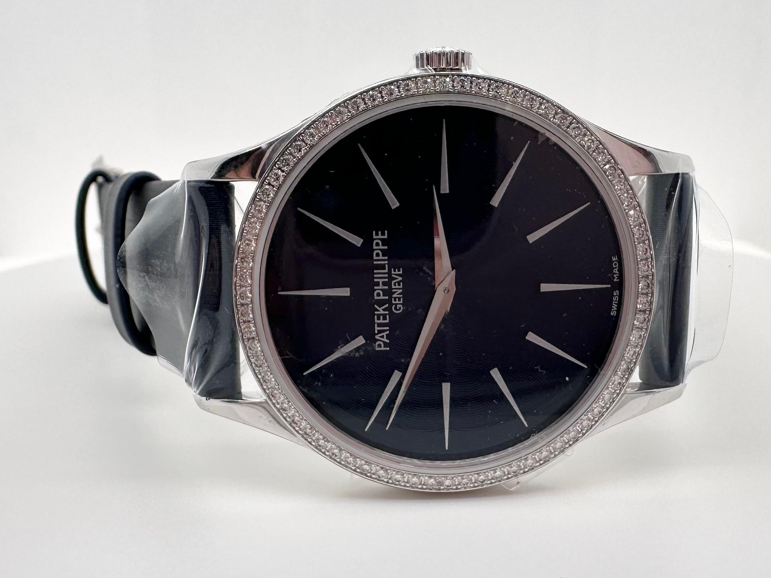 Audemars Piguet Diamond watch Blue Calatrava BRAND NEW For Sale at 1stDibs