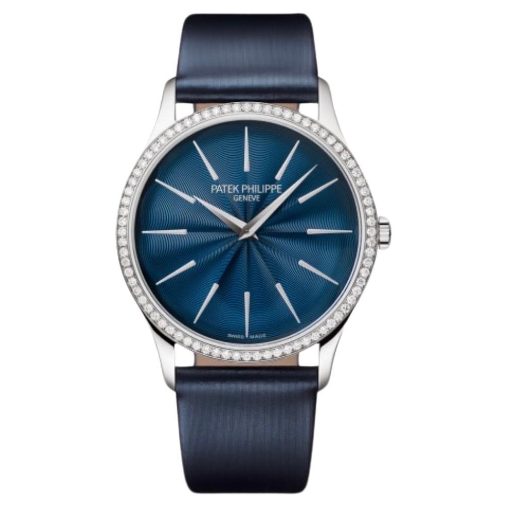 Audemars Piguet Diamond watch Blue Calatrava BRAND NEW For Sale at 1stDibs