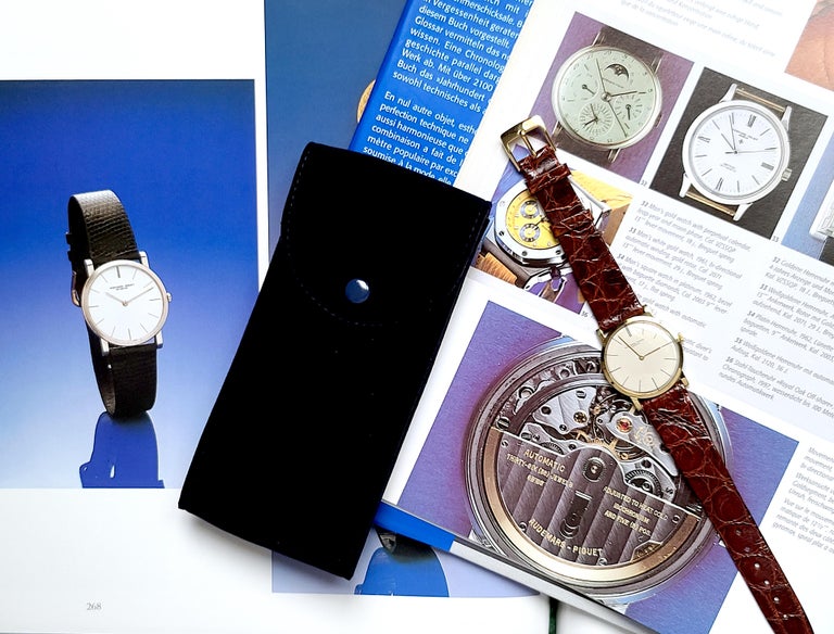 Audemars Piguet Geneve 5043 18k Gold Cal 2003 Ultra Thin Slim Extra ...