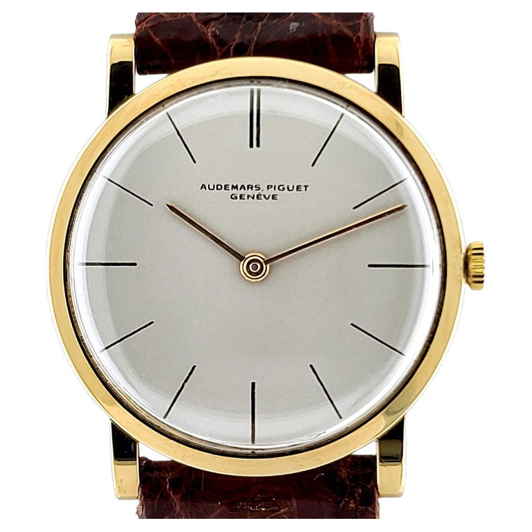 Audemars Piguet Geneve 5043 18k Gold Cal 2003 Ultra Thin Slim Extra ...