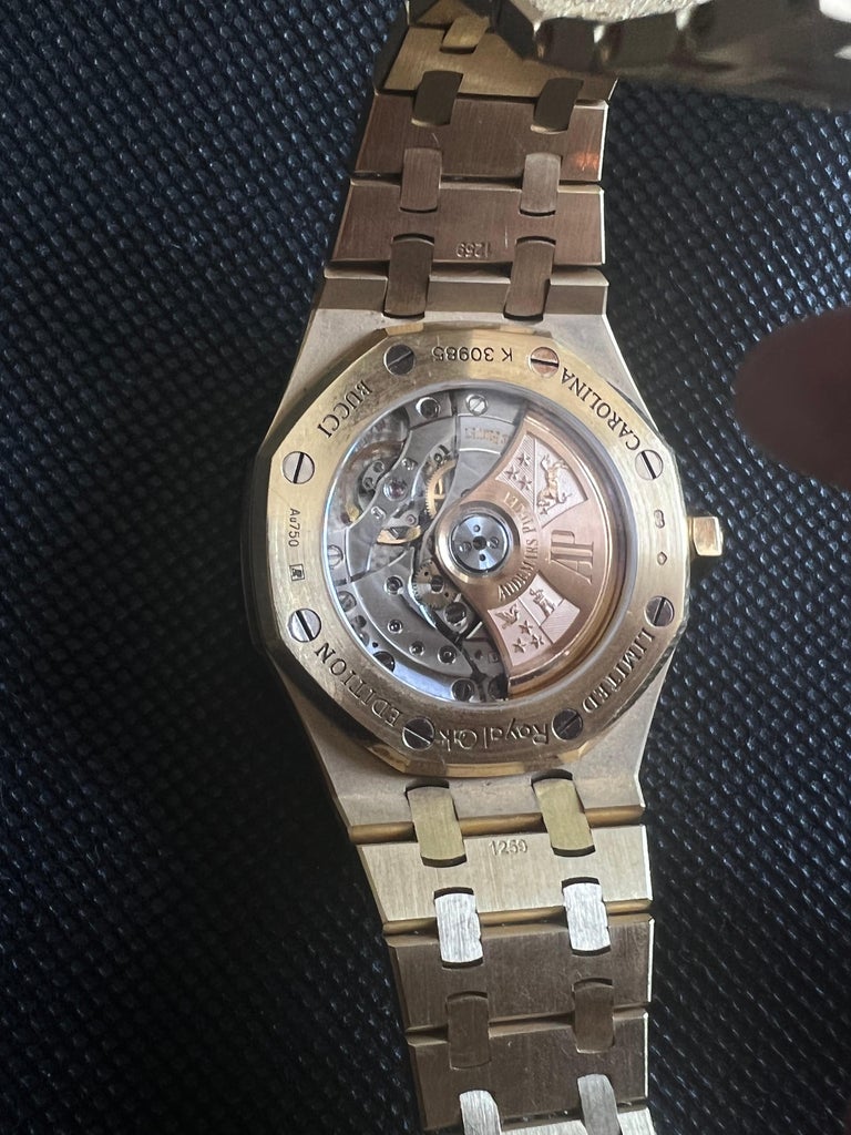 Audemars Piguet Gold Ap Limited Edition Royal Oak By Carolina Bucci ...