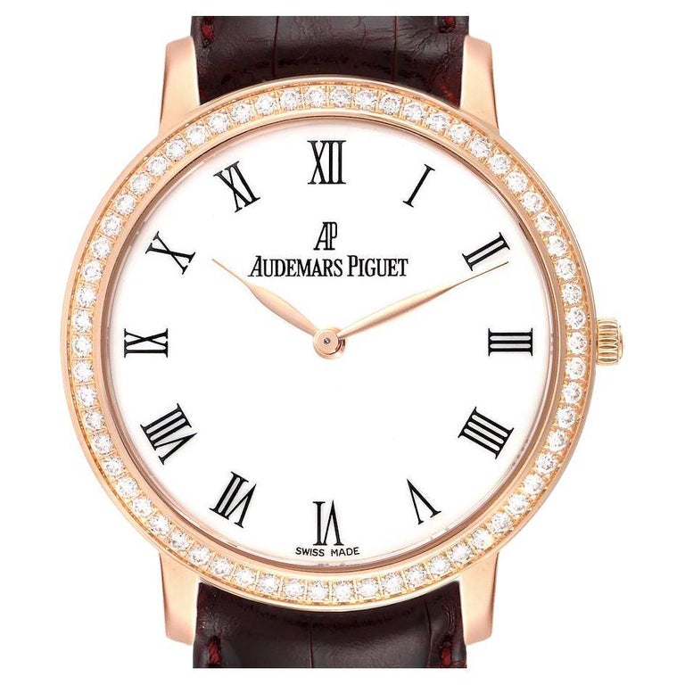 Audemars Piguet Jules Montre pour homme en or rose avec cadran blanc et ...