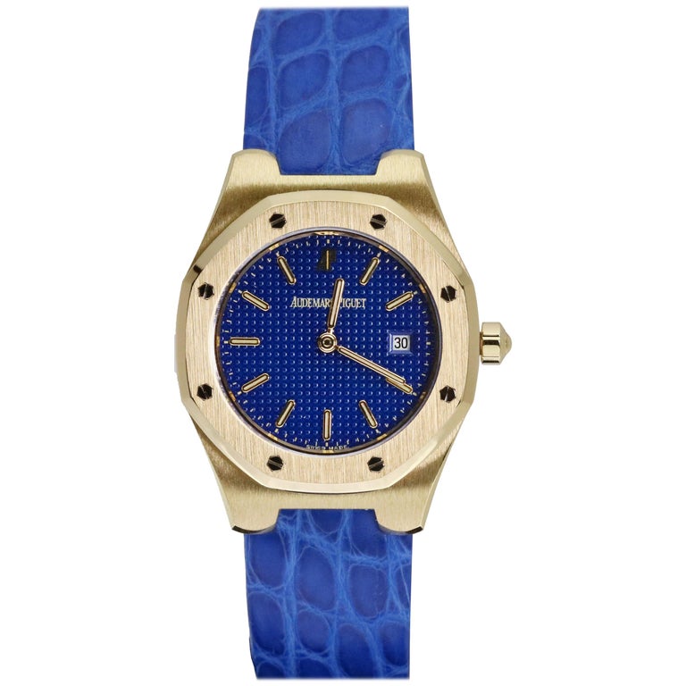 Audemars Piguet Ladies Yellow Gold Royal Oak Quartz Wristwatch at 1stDibs