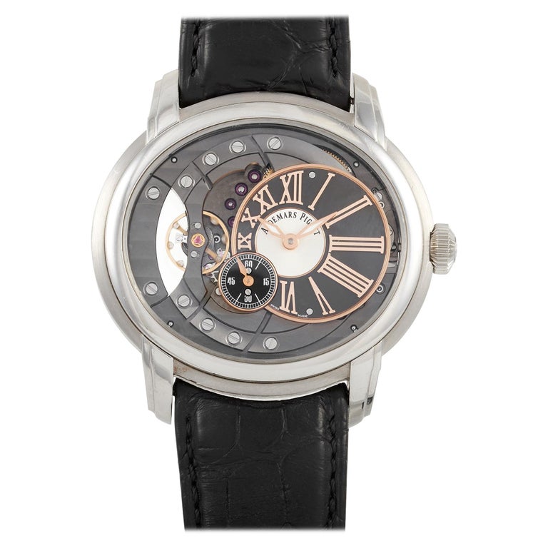 Audemars Piguet Millenary Skeleton Stainless Steel Watch 15350ST.OO ...