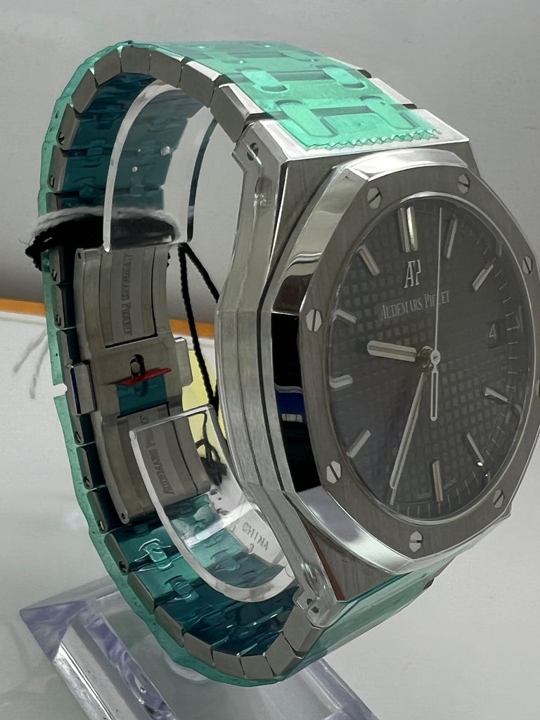 Audemars Piguet New AP Royal Oak Stainless Steel Grey Dial 15500ST For ...