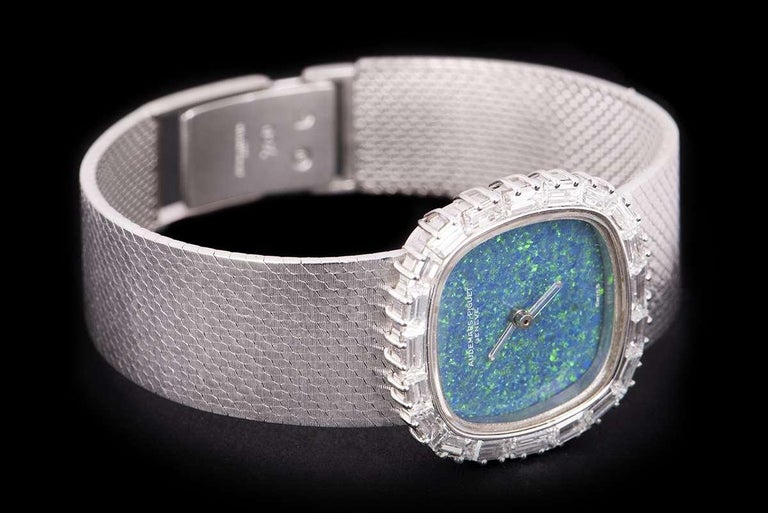 Audemars Piguet Opal Dial Diamond Set Manual Wind Cocktail Wristwatch ...