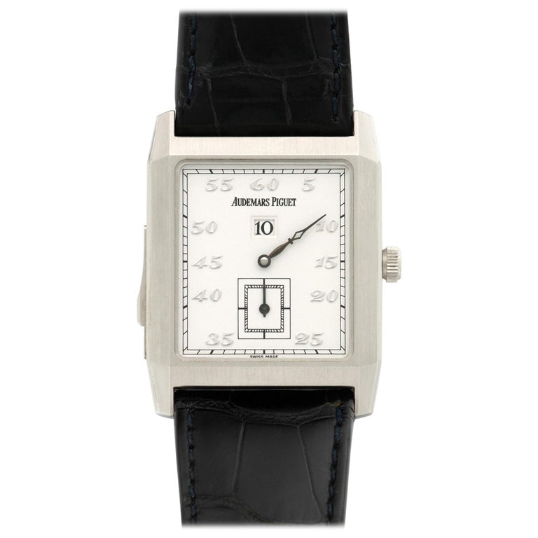 Audemars Piguet Platinum Jump Hour Minute Repeater Manual Wristwatch ...