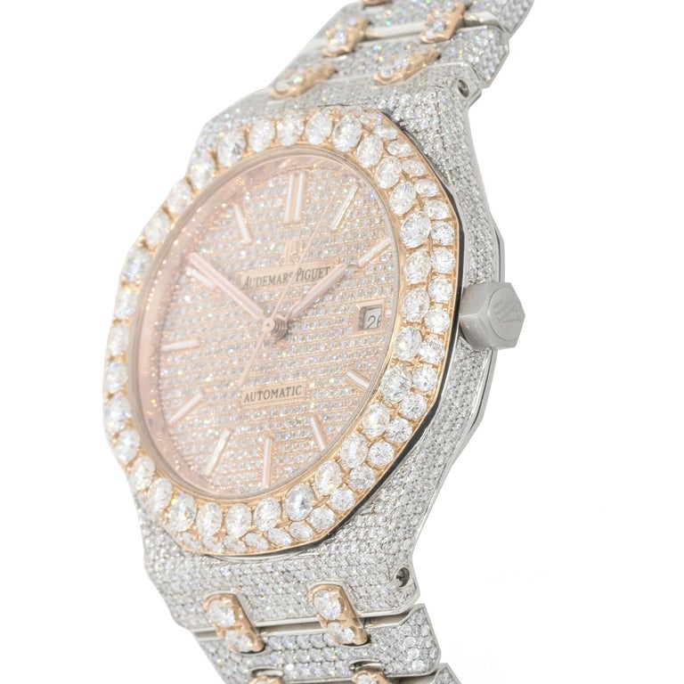 Audemars Piguet Royal Oak 18k Two Tone All Diamond Watch in Stock at ...