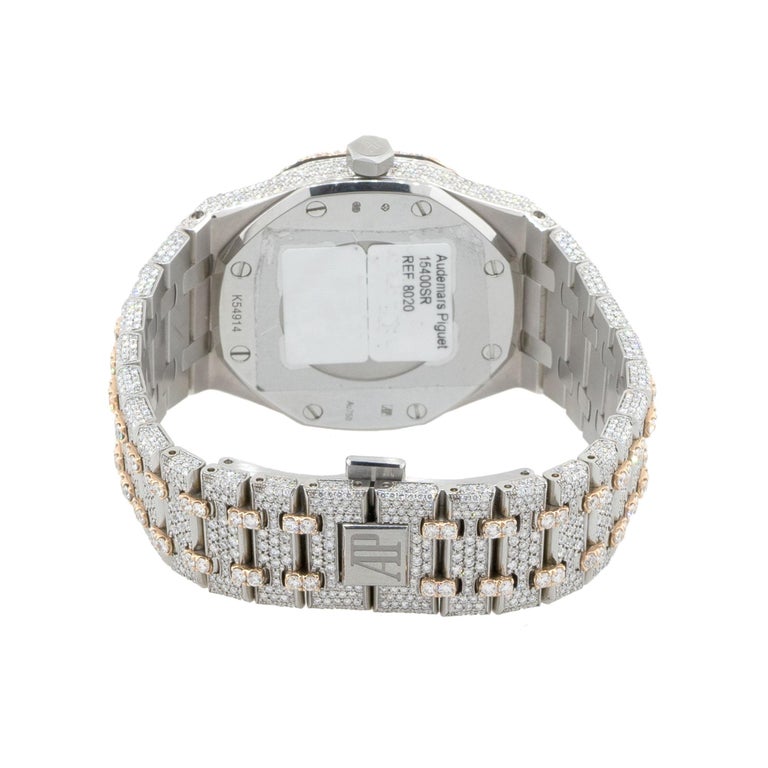 Audemars Piguet Royal Oak 18k Two Tone All Diamond Watch in Stock at ...