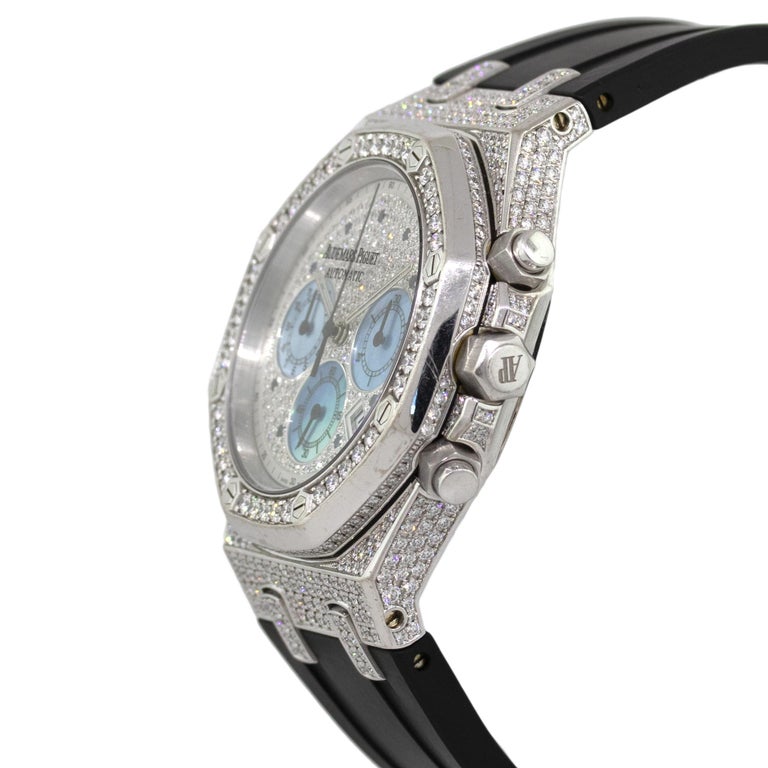 Audemars Piguet Royal Oak 18 Karat White Gold With Factory Diamonds ...