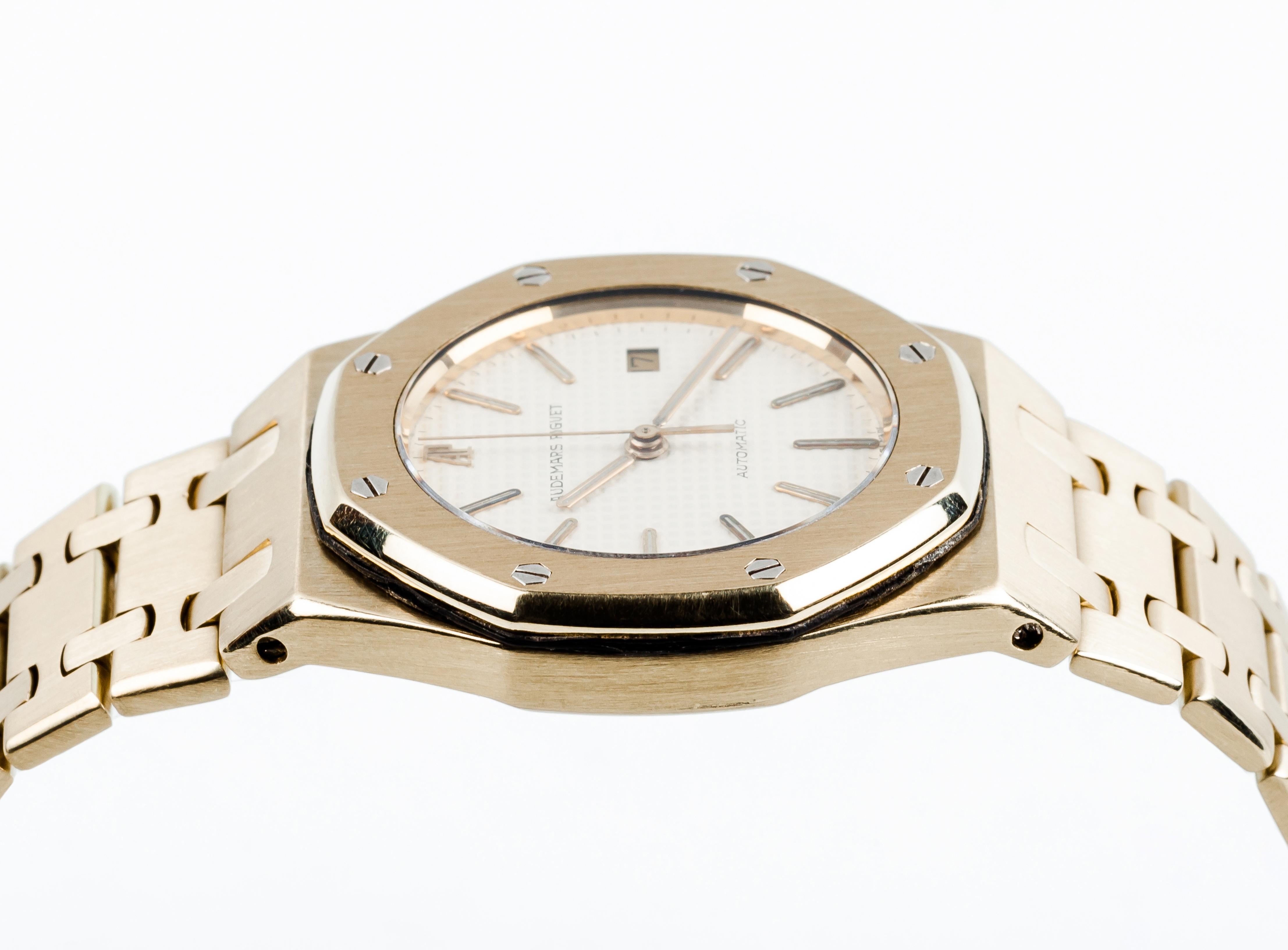 Audemars Piguet Royal Oak 18K Yellow Gold Watch Mechanical 1989 with ...