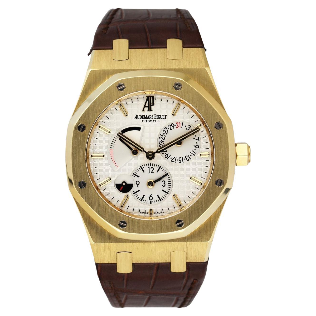 Audemars Piguet Yellow Gold Royal Oak Diamond Watch For Sale at 1stDibs