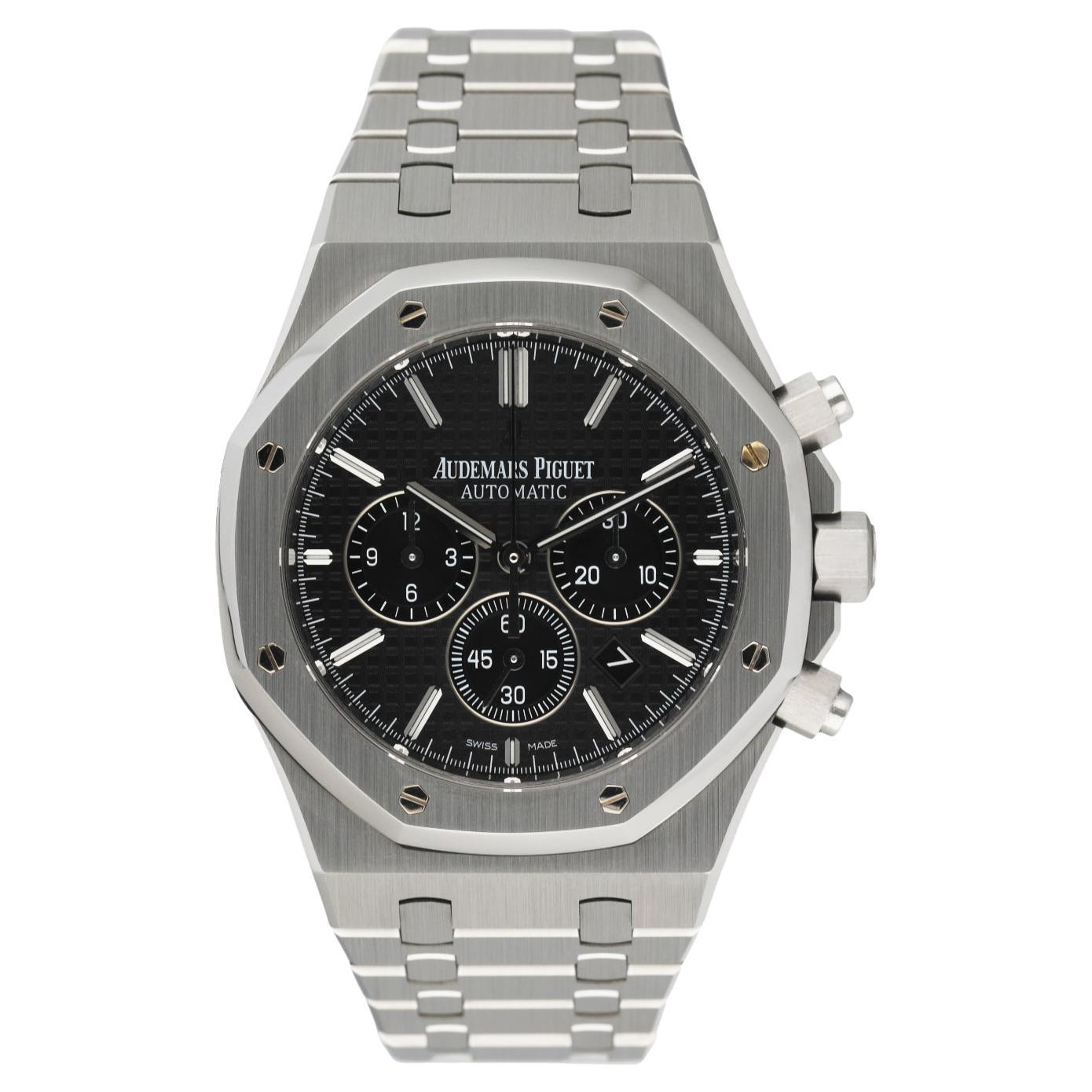 Audemars Piguet Royal Oak Rose Gold White Dial Mens Watch 154000 Box ...