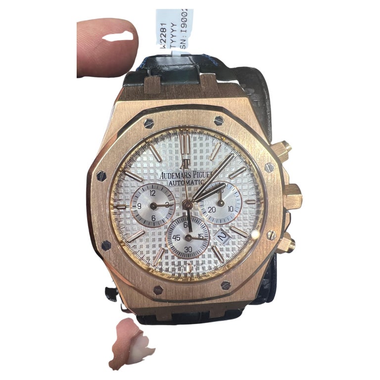 Audemars Piguet Royal Oak 18K Rose Gold Men''s Watch For Sale at 1stDibs