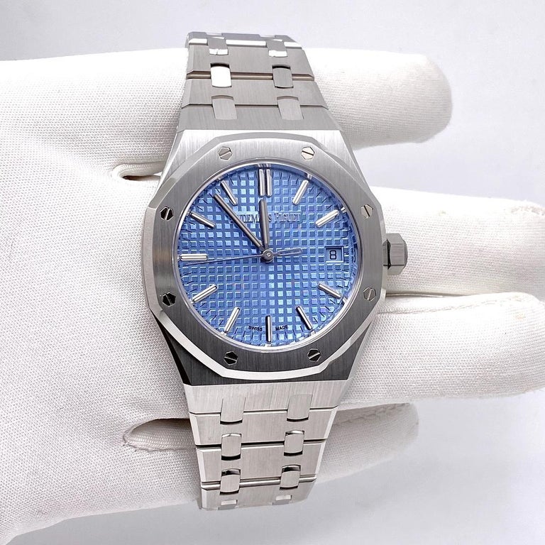 Audemars Piguet Royal Oak "50th Anniversary" Steel Ice Blue Dial ...