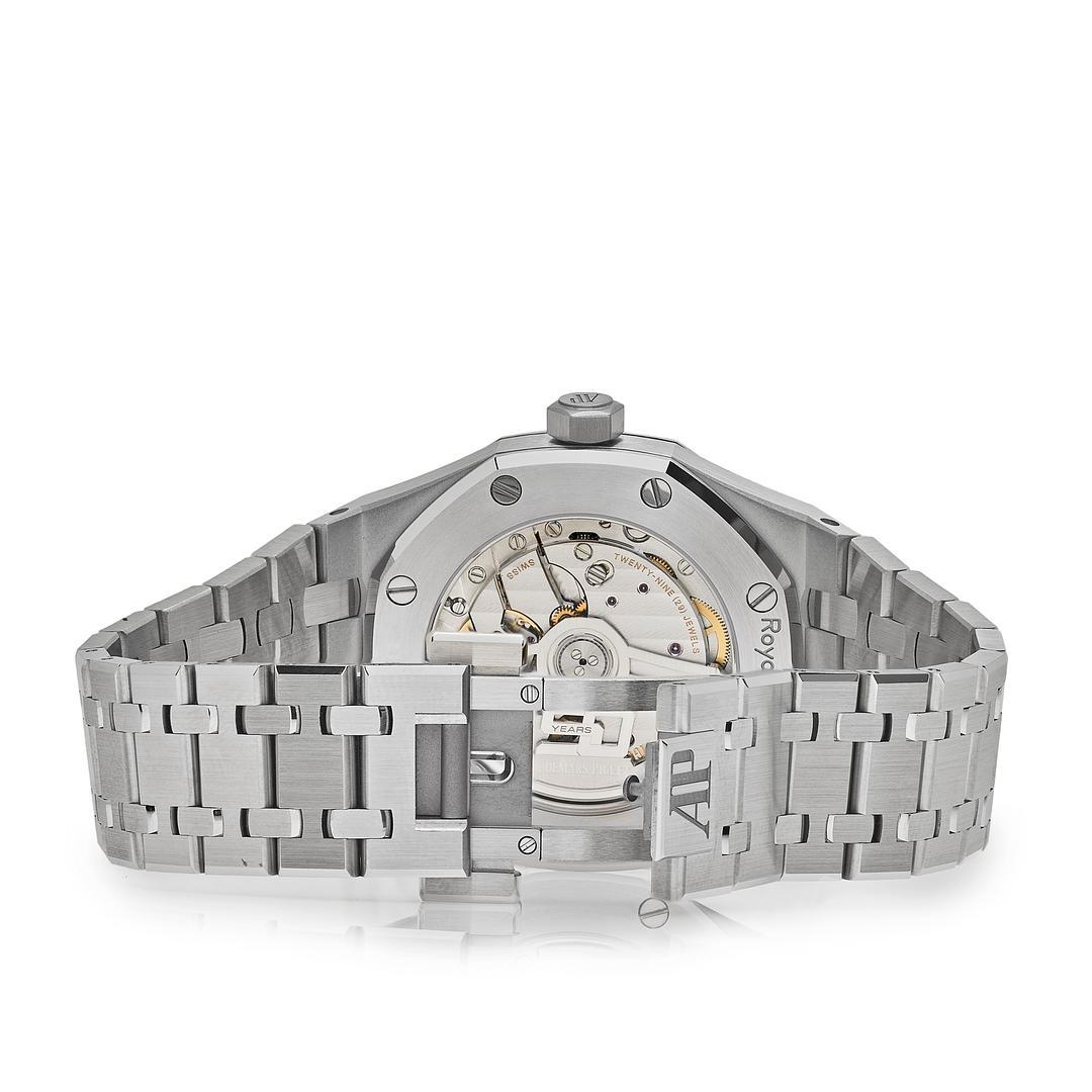 Audemars Piguet Royal Oak "50th Anniversary" Blue Dial Diamond Bezel ...
