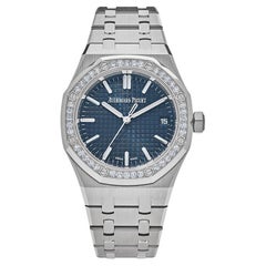 Audemars Piguet Royal Oak Lady Diamond Bezel Black Dial 15451ST.ZZ ...
