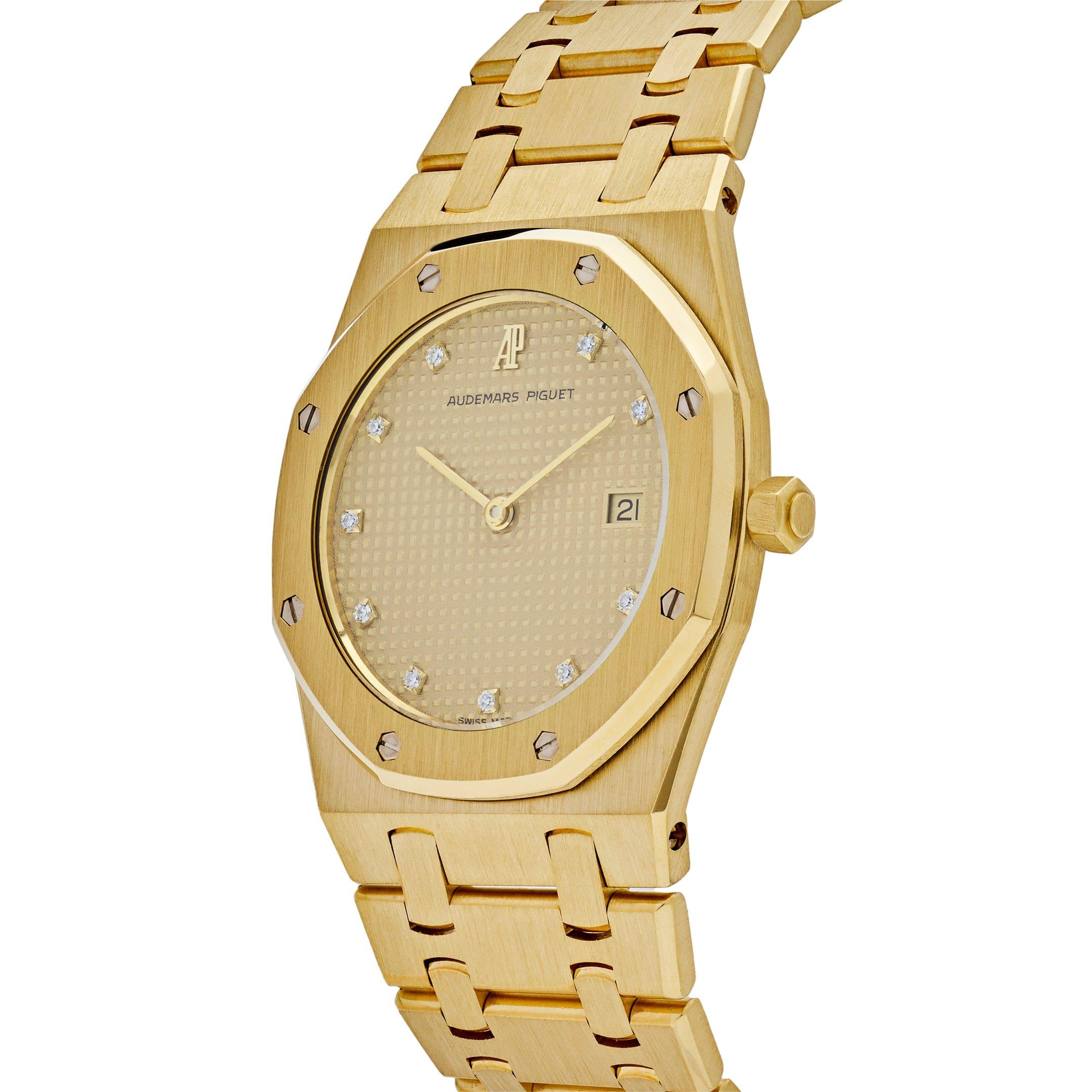 Audemars Piguet Royal Oak 56175BA Vintage Yellow Gold Champagne Dial ...