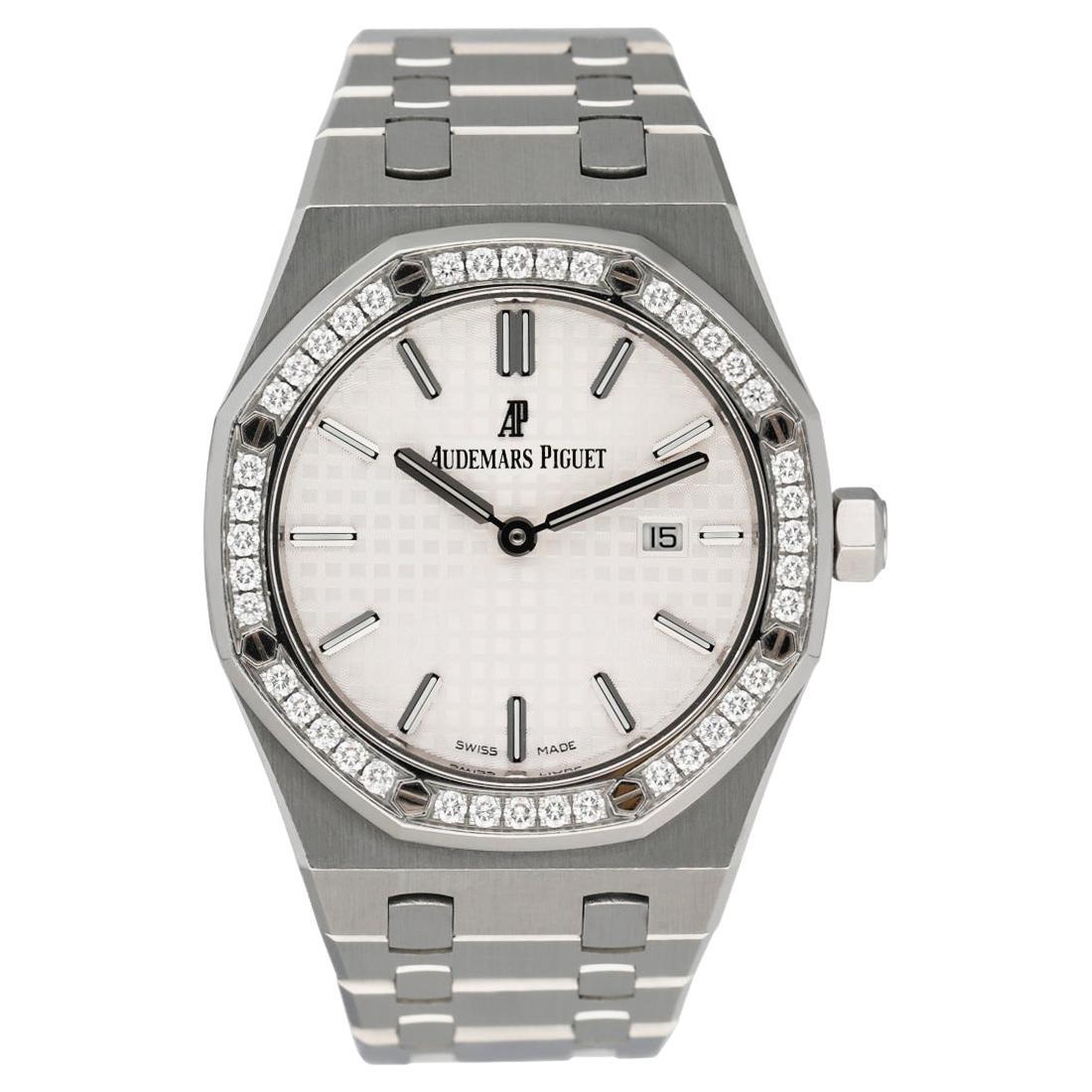 Audemars Piguet Royal Oak Automatic Ladies Watch 18 Karat Two-Tone Grey ...