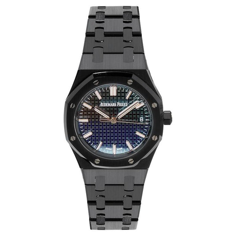 Audemars Piguet Royal Oak Carolina Bucci Black Ceramic Rainbow Dial ...