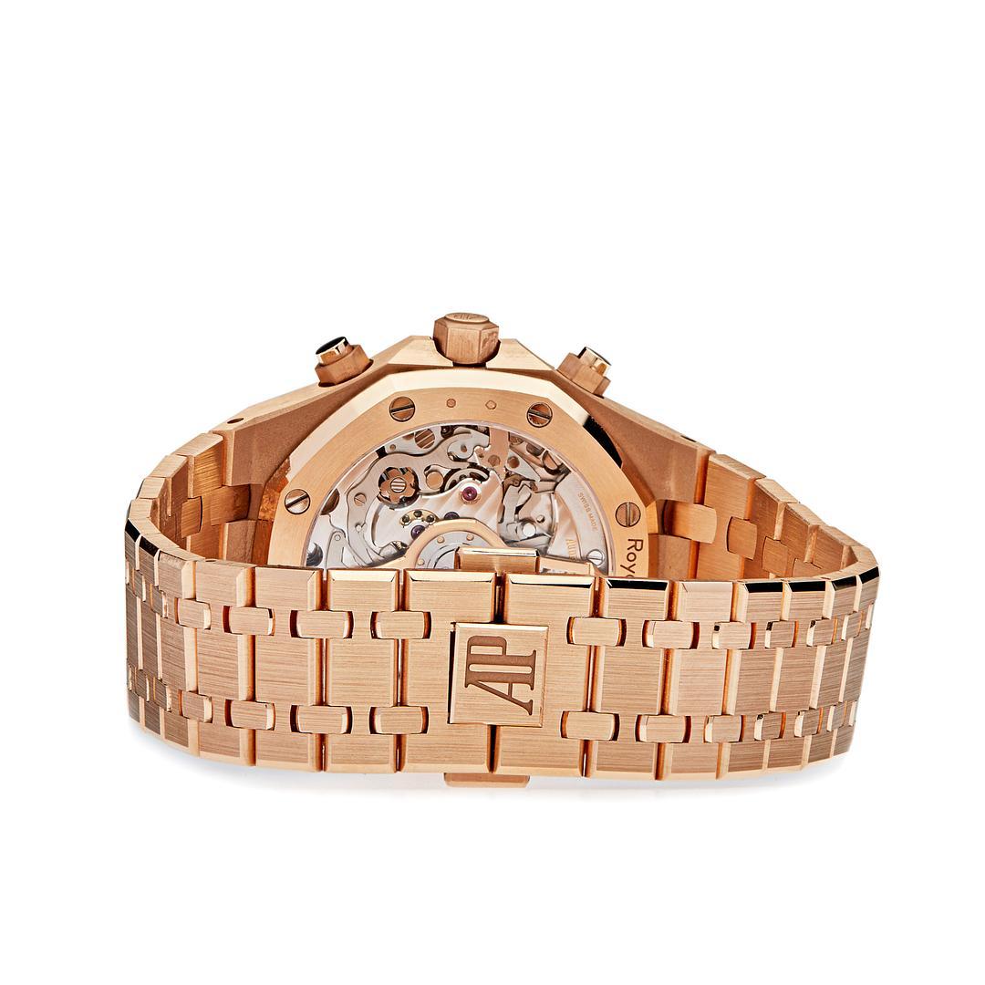 Audemars Piguet Royal Oak Chrono "50th Anniversary" Rose Gold Blue Dial ...