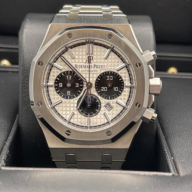 Audemars Piguet Royal Oak Chronograph steel White Dial 26331ST New 2019 ...