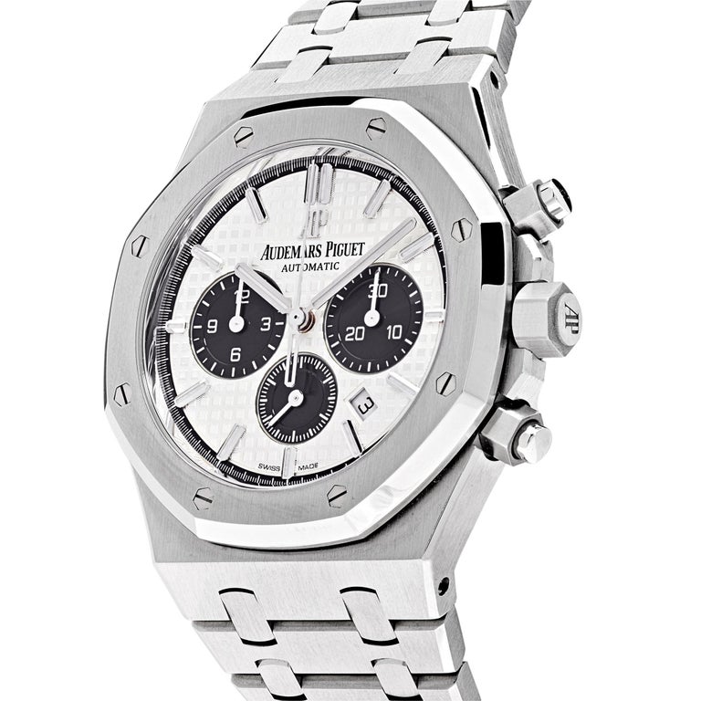 Audemars Piguet Royal Oak Chronograph steel White Dial 26331ST New 2019 ...