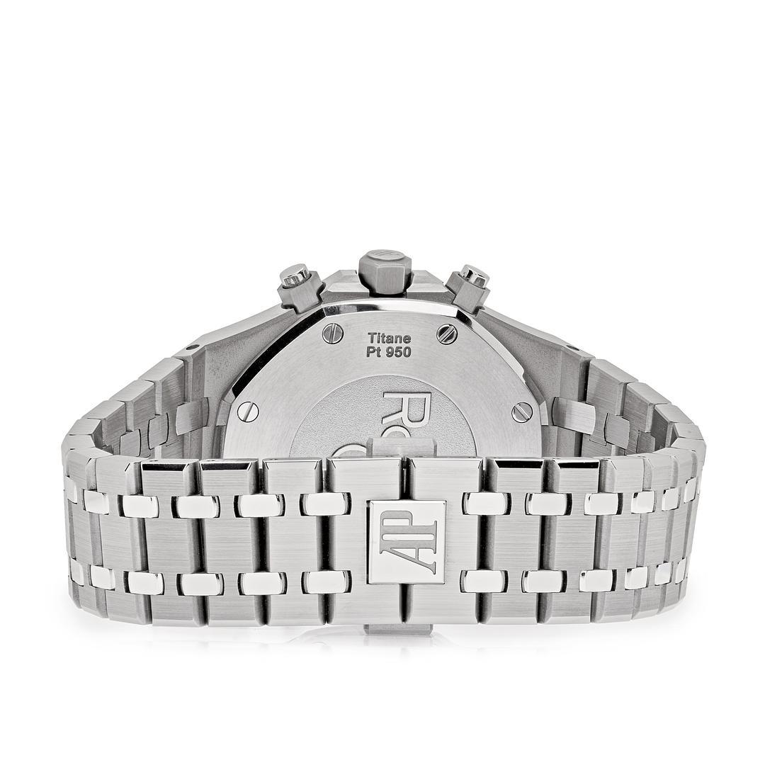 Audemars Piguet Royal Oak Chronograph Titanium Platinum Grey Dial ...