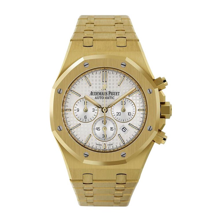 Audemars Piguet Royal Oak Chronograph Yellow Gold Watch For Sale at ...