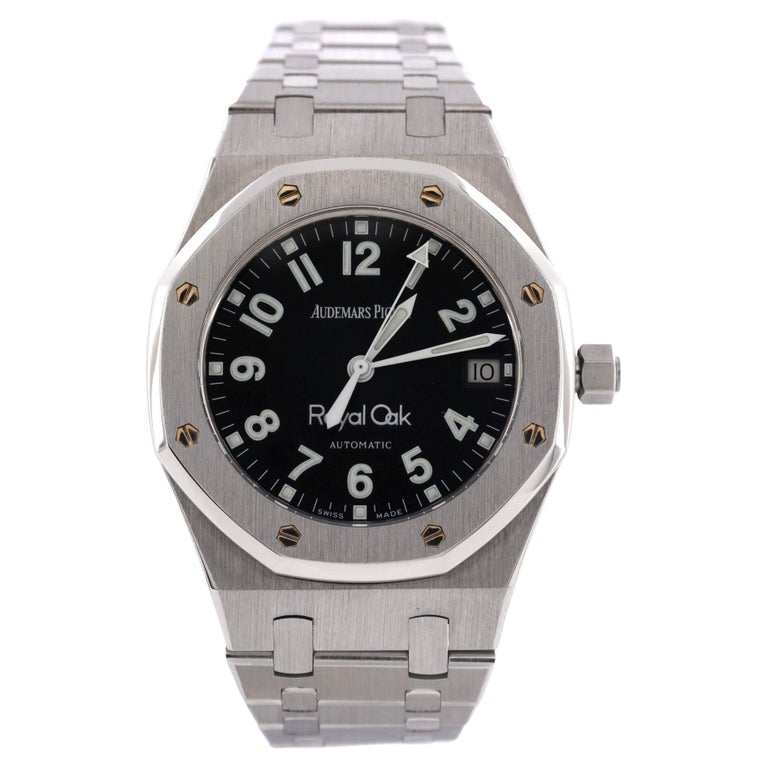 Audemars Piguet Royal Oak Date Military Dial Automatic Watch Stainless ...