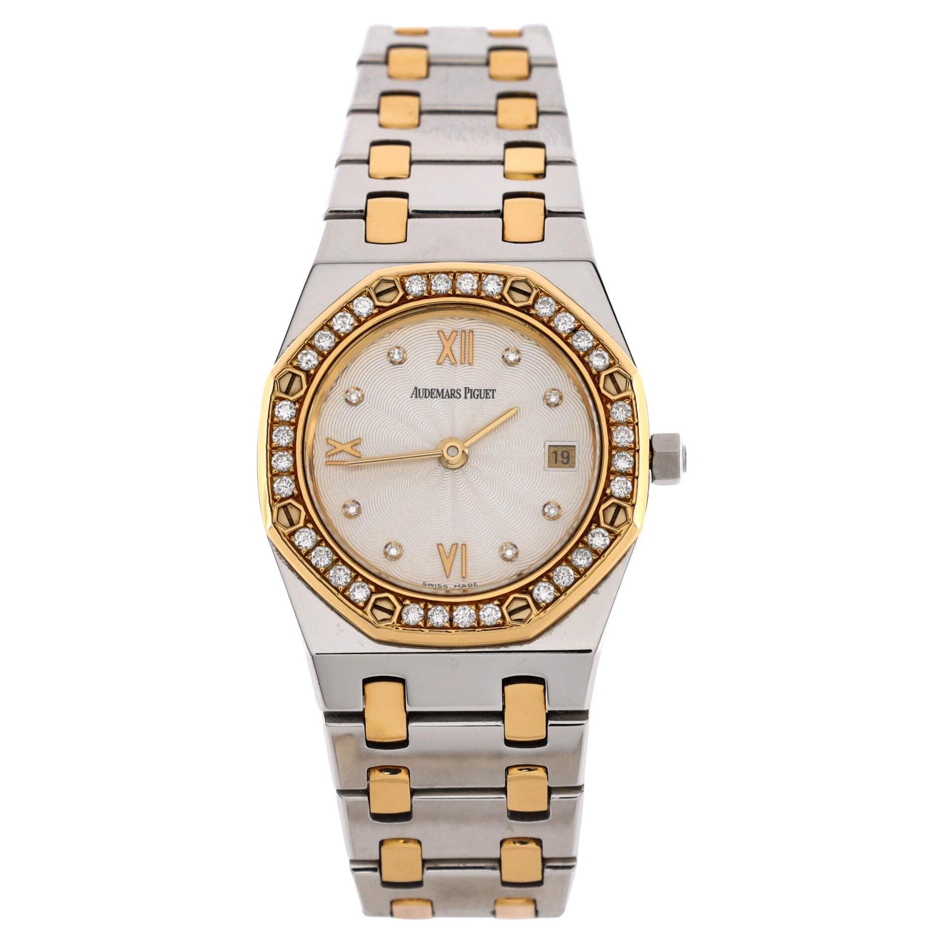 Audemars Piguet Royal Oak Date Quartz Watch Stainless Steel and Yellow ...
