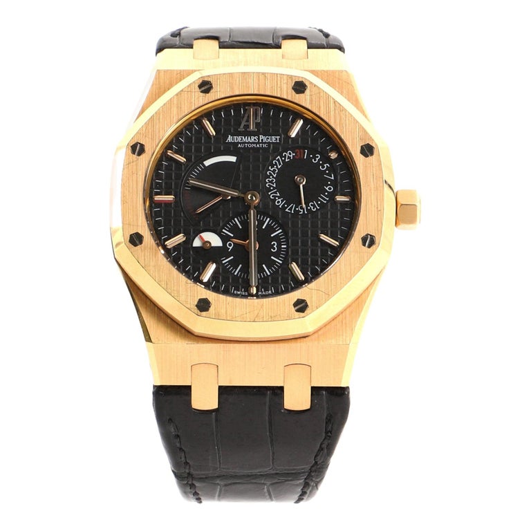 Audemars Piguet Royal Oak Dual Time Automatic Watch Rose Gold and ...