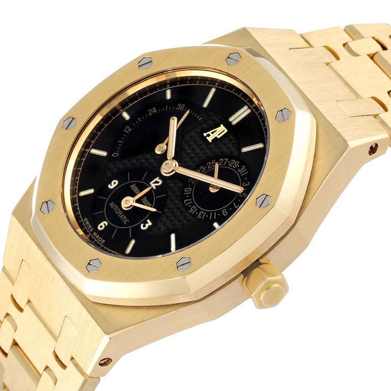 Audemars Piguet Royal Oak Dual Time Yellow Gold Mens Watch 25730BA at ...