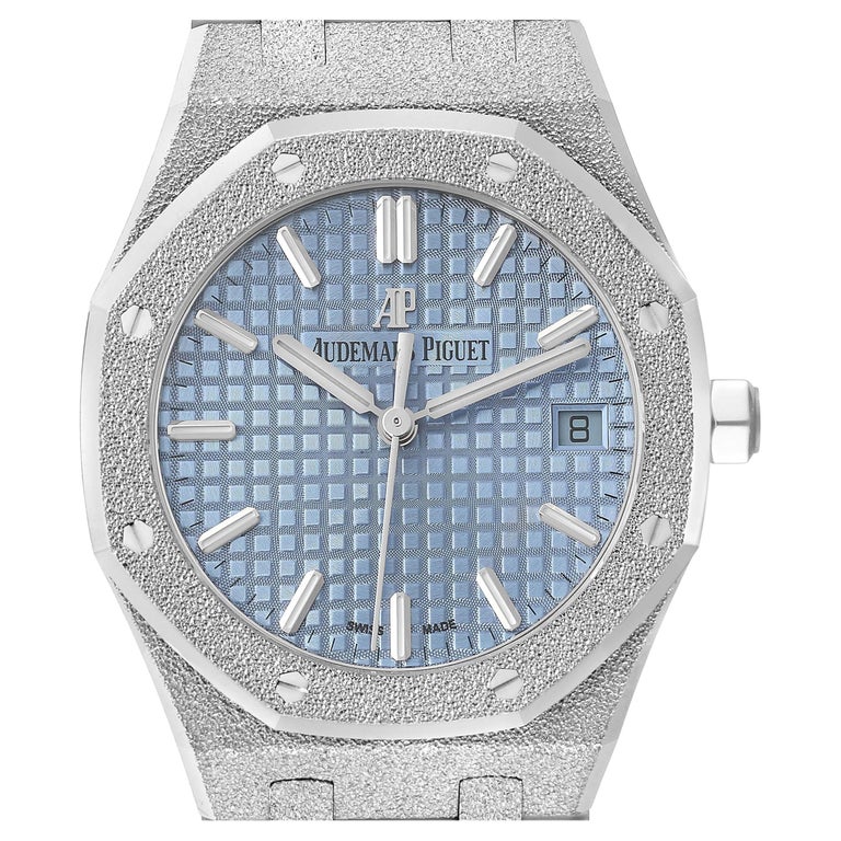 Audemars Piguet Royal Oak Frosted White Gold Selfwinding Mens Watch ...