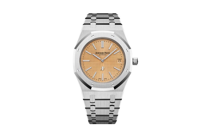 Audemars Piguet Royal Oak Jumbo White Gold Salmon 15202BC.OO.1240BC.01 ...