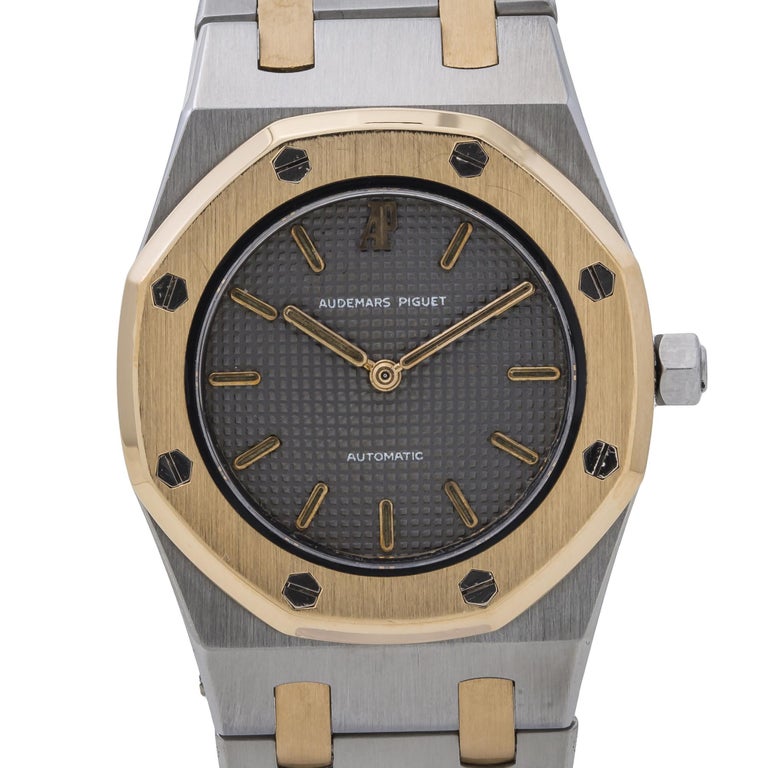 Audemars Piguet Royal Oak No-ref#, Grey Dial, Certified For Sale at 1stDibs