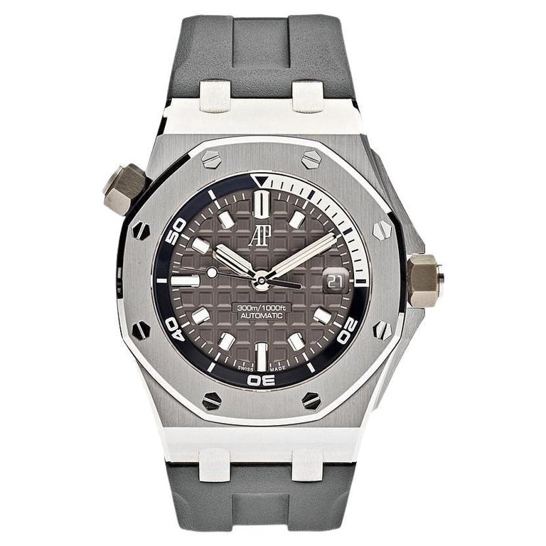 Audemars Piguet Royal Oak Offshore Diver Stainless Steel Grey Dial ...