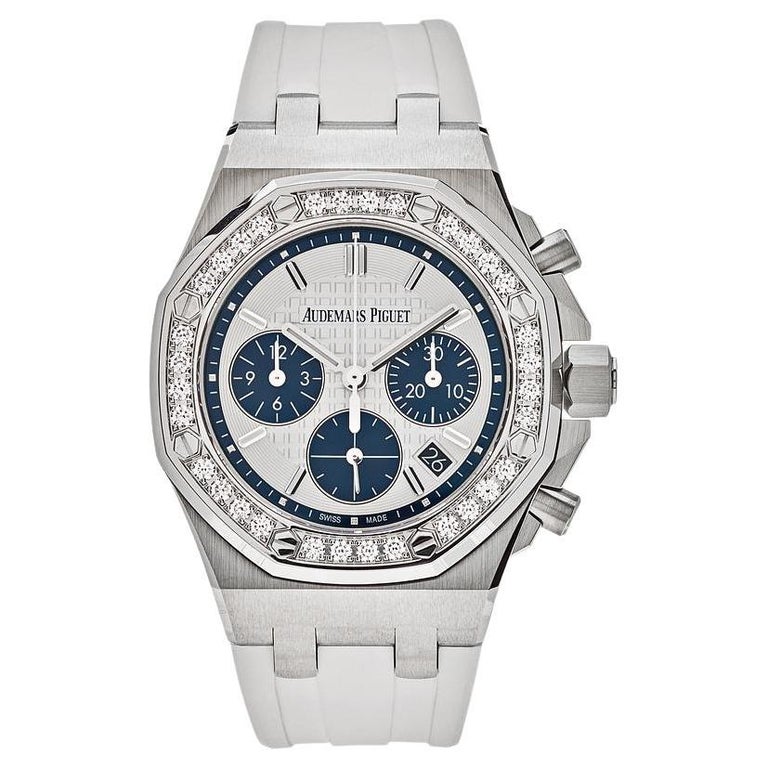 Audemars Piguet Royal Oak Offshore Lady Steel White Dial Diamond Bezel ...