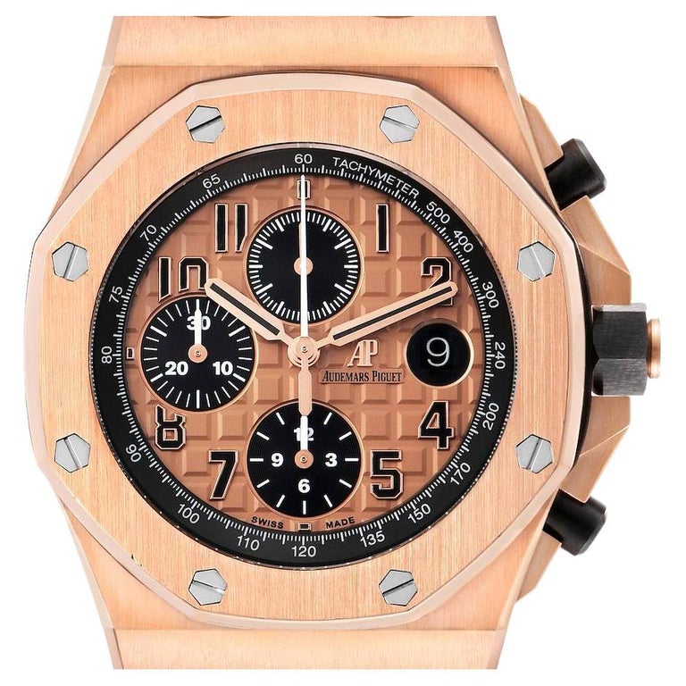 Audemars Piguet Royal Oak Offshore Rose Gold Chronograph Watch 26470OR ...