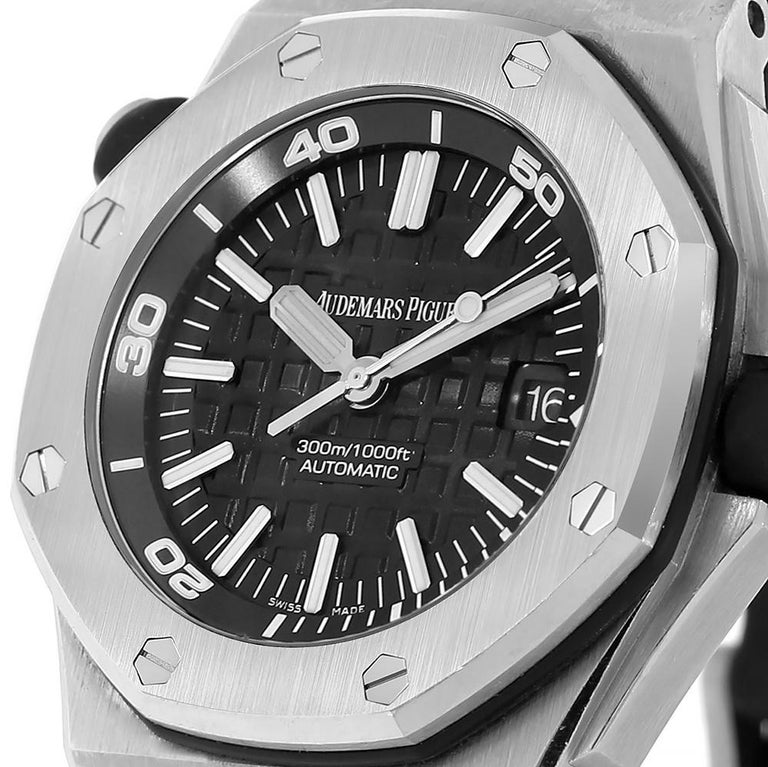 Audemars Piguet Royal Oak Offshore Steel Black Diver 15710ST.OO.A002CA ...