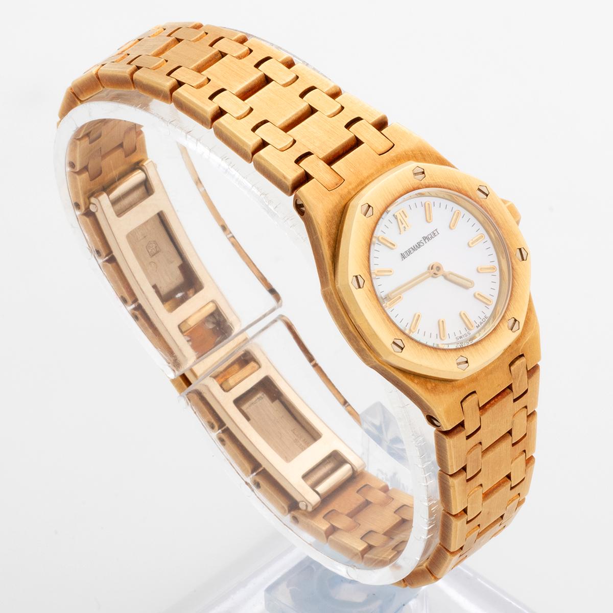 Audemars Piguet Royal Oak quartz "mini" Ladies Wristwatch, Pearl Dial ...